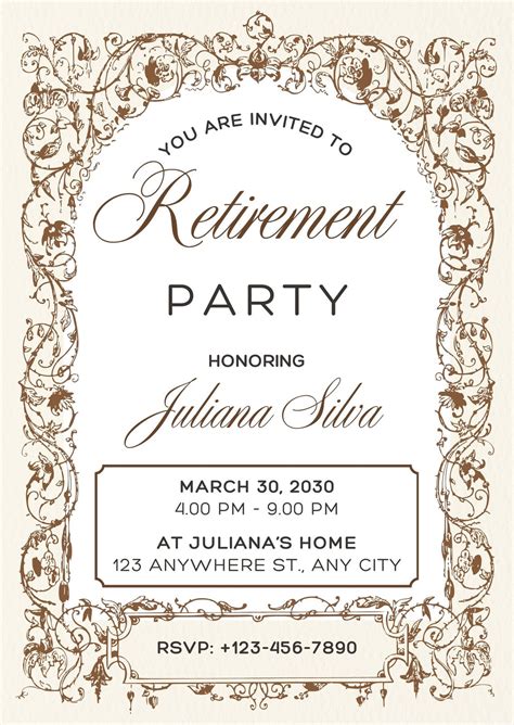 Surprise Retirement Party Invitation Templates 40 Best Retirement