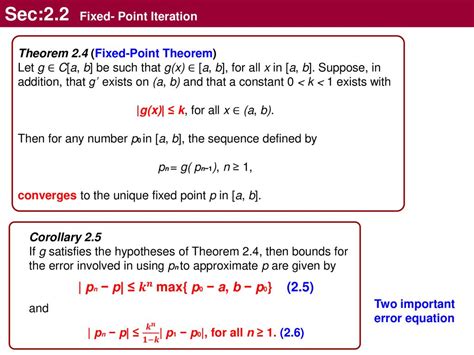 Fixed Point Iteration Ppt Download