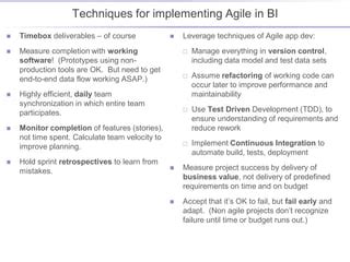 Agile Business Intelligence PPT