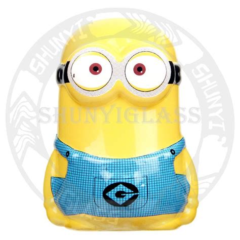 Factory Creative Cartoon Minions 8 Arm Trees Perc Dab Rig Glass Smoking