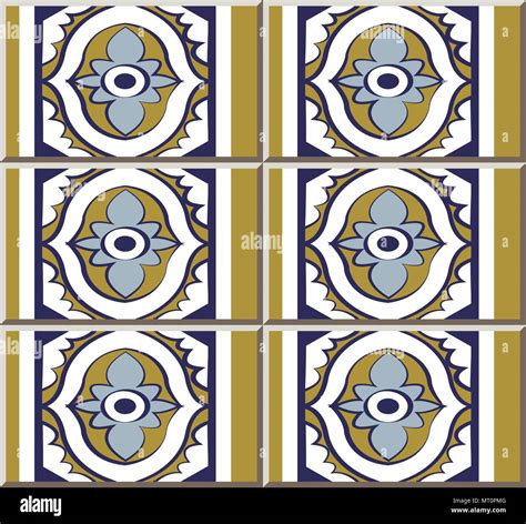 Ceramic Tile Pattern Oval Curve Cross Round Flower Frame Straight Line Oriental Interior Floor