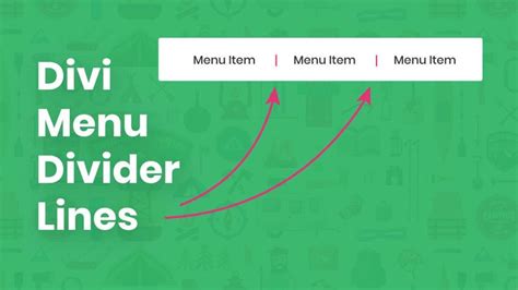 How To Add Vertical Divider Lines Between Menu Items In Divi Menu