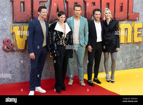 Celebs Attend The Deadpool And Wolverine Sneak Peek Event At Hammersmith Apollo Featuring Hugh