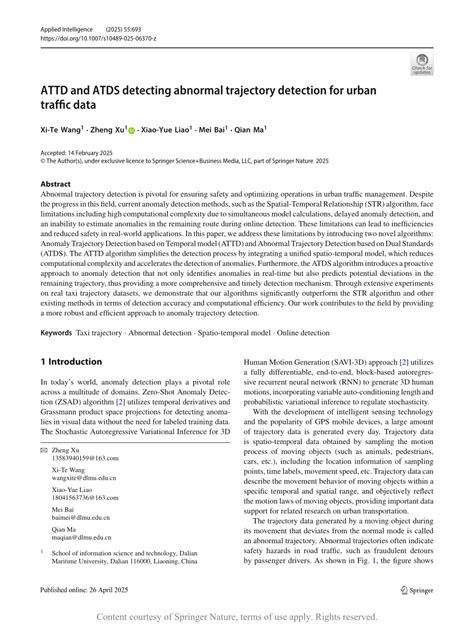 Attd And Atds Detecting Abnormal Trajectory Detection For Urban Traffic