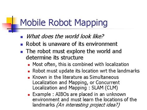 Mobile Robot Localization And Mapping Using The Kalman
