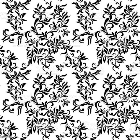 원활한 벡터 패턴 흰색 배경에 환상적인 꽃 빈티지 스타일입니다 패턴은 섬유 벽지 포장에 인쇄에 사용할 수 있습니다 0명에 대한 스톡 벡터 아트 및 기타 이미지 Istock