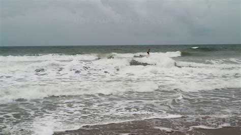 09 04 2019 Kure Beach Nc Mandatory Evacuation Scenes And Surfing