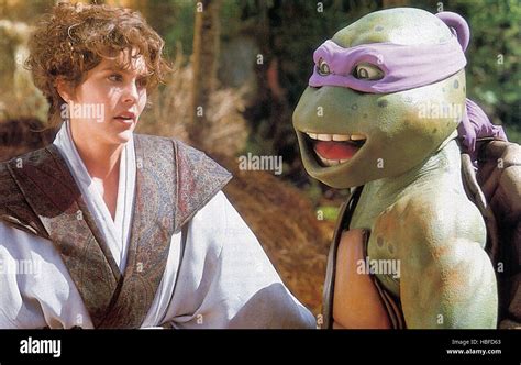Teenage Mutant Ninja Turtles Iii From Left Paige Turco Donatello
