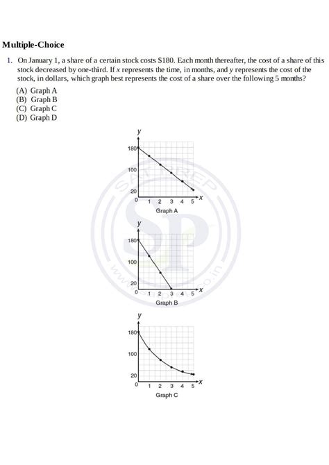 Linear And Exponential Function Sat Prep