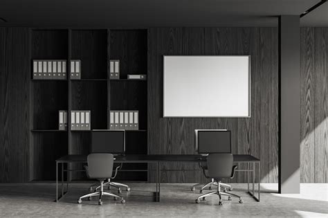 회색 작업장 내부에는 Pc 컴퓨터와 폴더가 있는 선반이 있습니다 모형 프레임 0명에 대한 스톡 사진 및 기타 이미지 0명 3차원 형태 가구 Istock