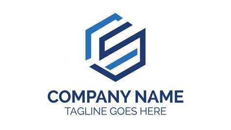 Letters Cs Name Initials Cubic Logo Monogram Template 16460696 Vector Art At Vecteezy