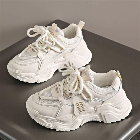 Кроссовки Женский Miu Miu Полиэстер с ПУ пропиткой Бодибилдинг размер