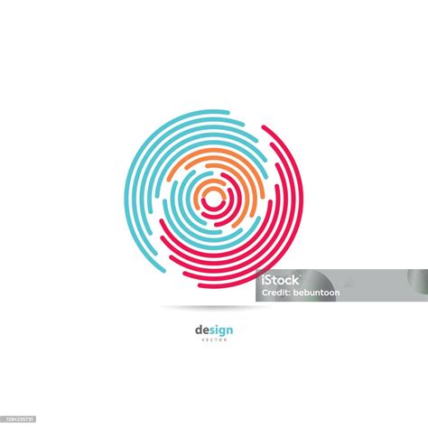 추상 적인 로고 디자인 서클 소용돌이 로고 벡터 그림입니다 0명에 대한 스톡 벡터 아트 및 기타 이미지 0명 곡선 디자인