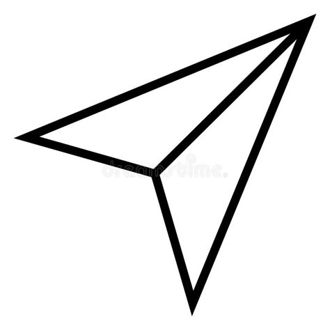 Vector Icon Compass Arrow Cursor Stock Vector Illustration Of Line Flat 97693466