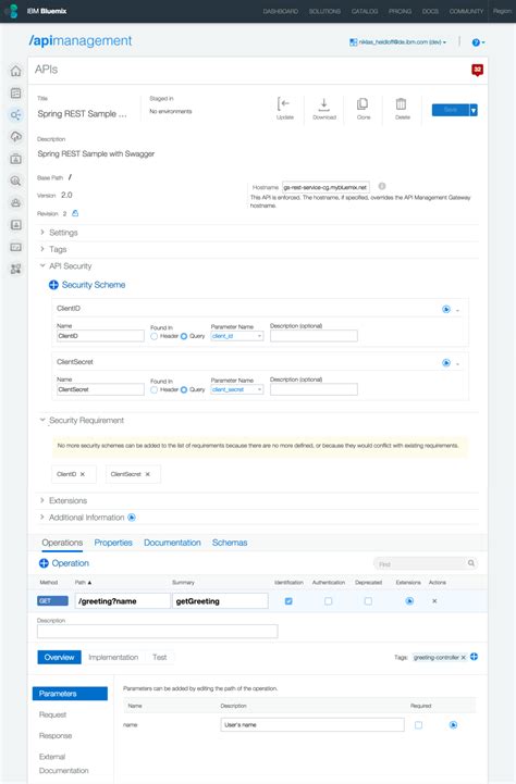 Management Of Apis With Ibm Bluemix Niklas Heidloff