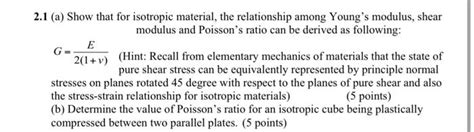 Solved A Show That For Isotropic Material The Chegg
