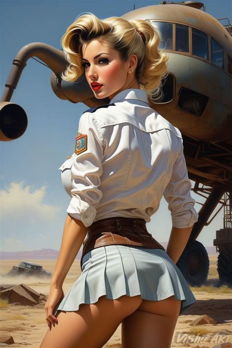 Sexy Woman Uniform Pin Up By Sintarin On Deviantart