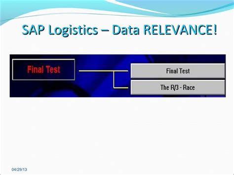 Sap Basic Training Master Data PPT Logistics Business