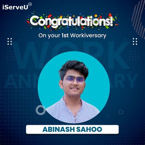 Iserveu On Linkedin Congratulations Abinash Sahoo On 1st Year Of