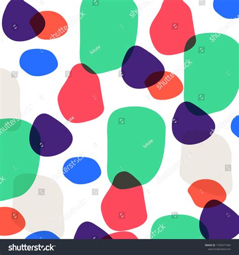Abstract Colorful Background Overlapping Organic Shapes Stock Vector Royalty Free 1105071494