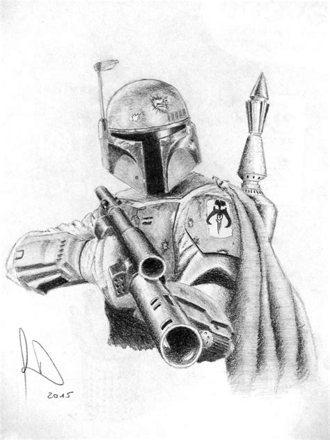 Jango Fett Sketch At PaintingValley Com Explore Collection Of Jango Fett Sketch