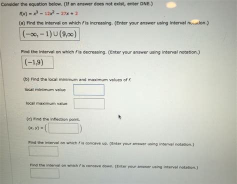 Solved Consider The Equation Below If An Answer Does Not