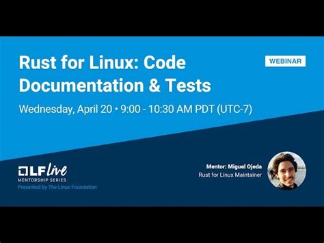 Free Video Rust For Linux Code Documentation And Testing Mentorship