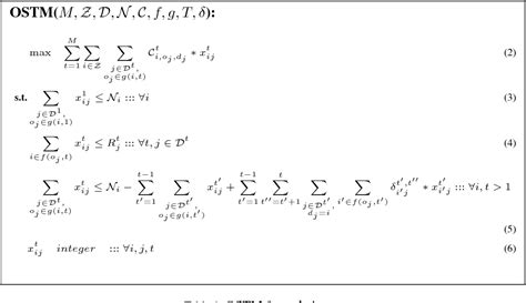 Table 1 From Online Spatio Temporal Matching In Stochastic And Dynamic