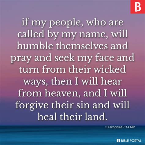 2 Chronicles 7 14 Niv Bible Scripture Image Bible Portal