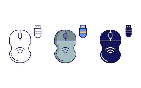 Premium Vector Wireless Mouse Vector Icon