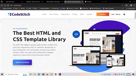 The Best Html And Css Template Library 😎