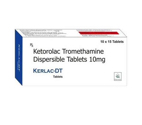 Ketorolac Tromethamine Dispersible Tablets At ₹ 499 Box Ketorolac