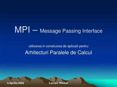 PPT MPI Message Passing Interface PowerPoint Presentation Free