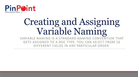 Creating And Assigning Variable Naming Youtube