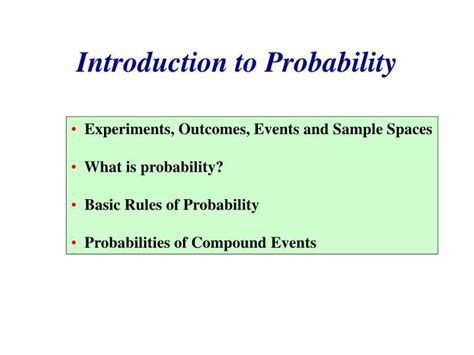Ppt Introduction To Probability Powerpoint Presentation Free Download Id5801450