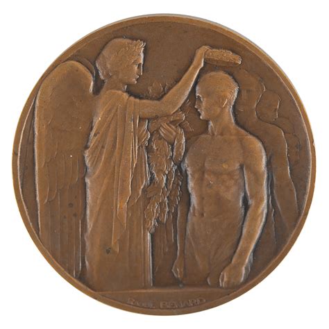 Paris 1924 Summer Olympics Bronze Participation Medal Rr Auction