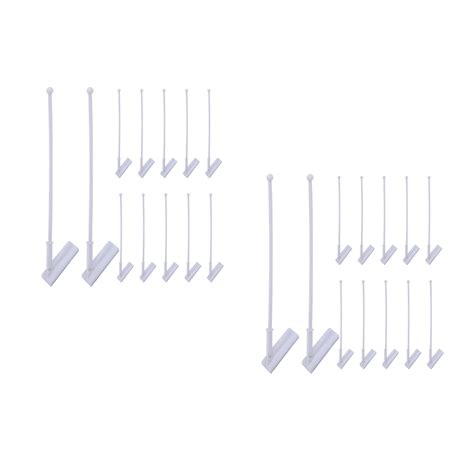 Masteelf 24 Pcs Car Flag Poles Heavy Duty Flag Poles Car Window Flag