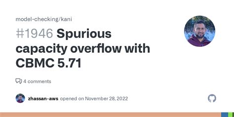 Spurious Capacity Overflow With Cbmc 571 · Issue 1946 · Model