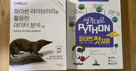 [일괄 새책] 파이썬 라이브러리를 활용한 데이터 분석 3판 and 생각대로 파이썬 첫걸음 동교동 도서 당근 중고거래