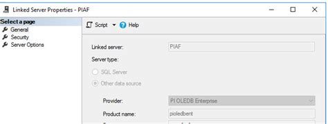 Pi Oledb Connection To Pi Server