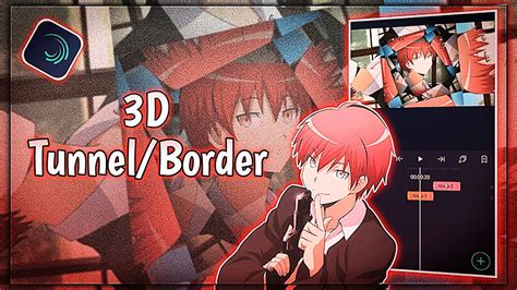 Tutorial 3d Tunnelborder Alight Motion Youtube