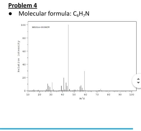 Solved Mass Spectra Problem Set Identify The Structures Chegg