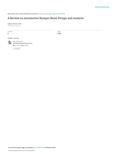 Are View On Automotive Bumper Beam Design And Analysis Pdf Sheet Metal Composite Material