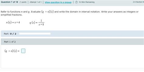 Solved Question 7 Of 18 1 Point Attempt 1 Of 1 View