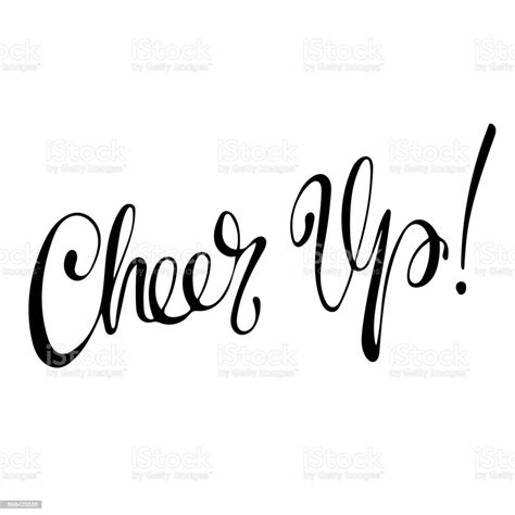 손으로 그린 벡터 글자 손으로 치 어를 단어 벡터 일러스트 레이 션을 격리 현대 서 예를 손으로 엽서 포스터 지문 인사말 카드에 대 한 비문 검은색에 대한 스톡 벡터 아트