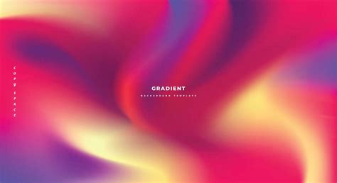 Abstract Colorful Fluid Gradient Mesh Background Template Copy Space
