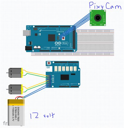 Pixycam Line Following Error With Dc Motors Robotics Arduino Forum