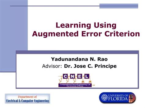 Ppt Learning Using Augmented Error Criterion Powerpoint Presentation Id308438