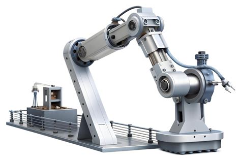Ai Robot Arm And Production Line Concept For Manufacturing Suitable For Isolated Vector Designs