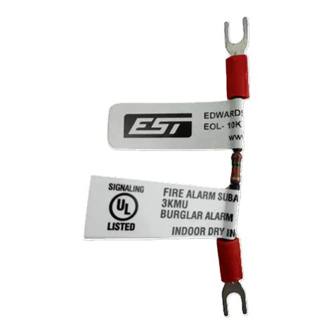 Edwards Eol 10 End Of Line Resistor 10k Ohm Life Safety Consultants